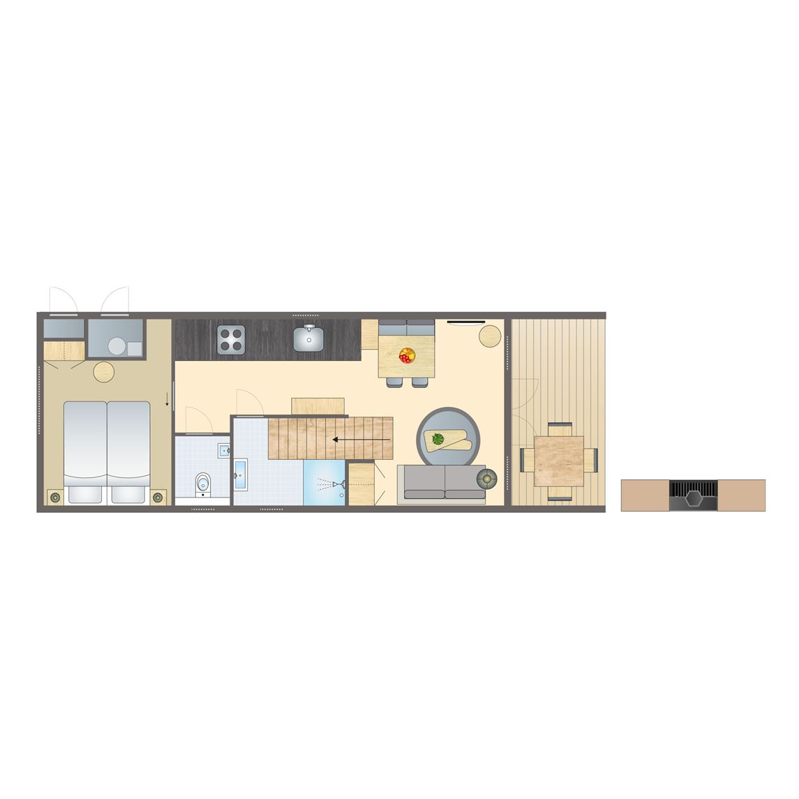 4-persoonslodge 4B6 op Vakantiepark De Strabrechtse Vennen